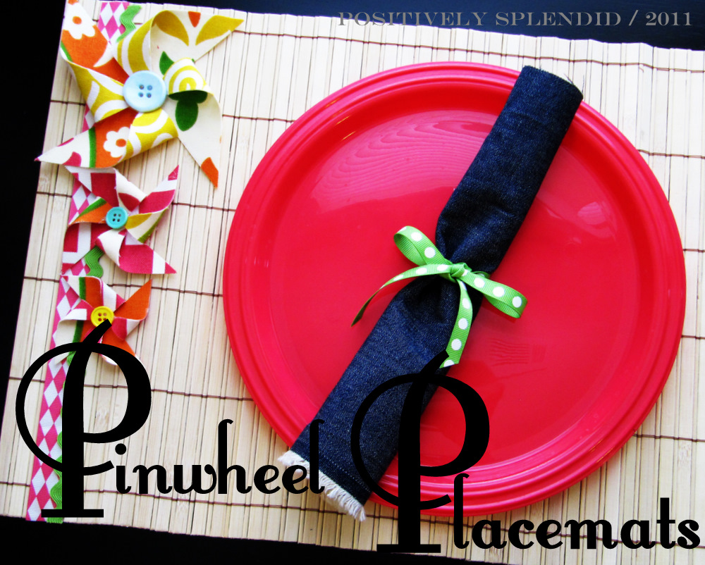 Make Pinwheel Placemats
