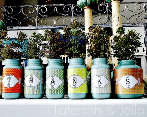 Make a Thankful Jar Centerpiece {Thanksgiving Jars}!! - Tatertots and Jello