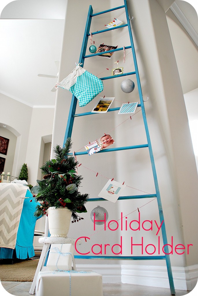 Make a DIY Holiday Ladder - to display cards or advent calendars ...