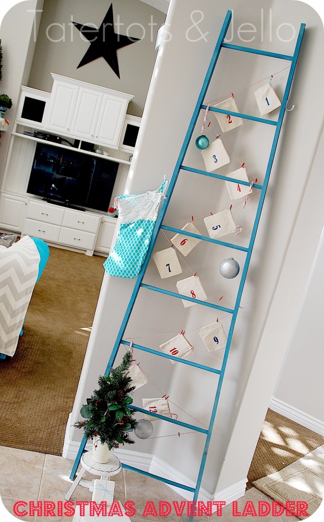 Make a DIY Holiday Ladder - to display cards or advent calendars ...
