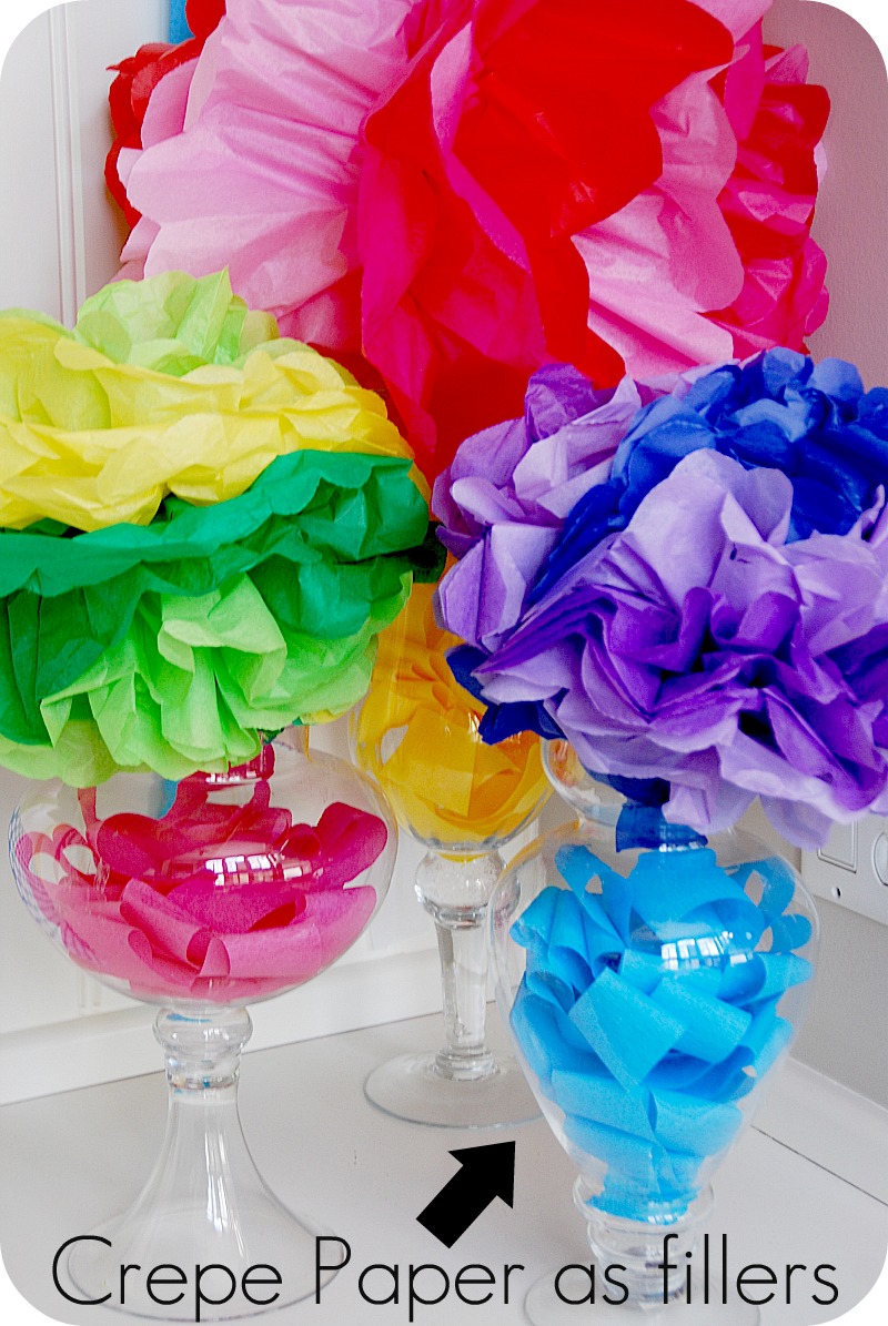 Make a Crepe Paper Wreath and Party Vignette.