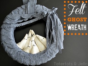 Make a Felt Ghost Wreath