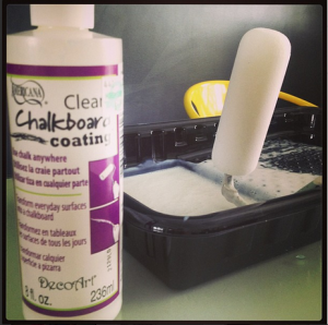 NAVY Chalkboard Wall and GIANT Calendar Tutorial - Tatertots and Jello