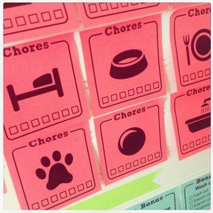 DIY Secret: How to Print on Post-It Notes for organizing or a chore chart