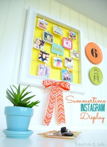 DIY Summertime Instagram Display Wall - display those memories!