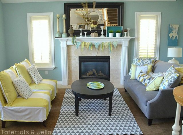 Make Chair Slipcovers out of Curtain Panels! - Tatertots and Jello