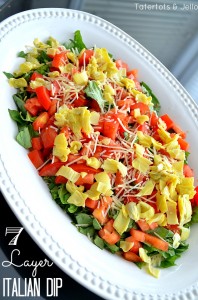 Make 7-Layer Italian Dip (YUM) - Tatertots and Jello