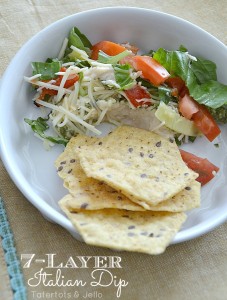 Make 7-Layer Italian Dip (YUM) - Tatertots and Jello