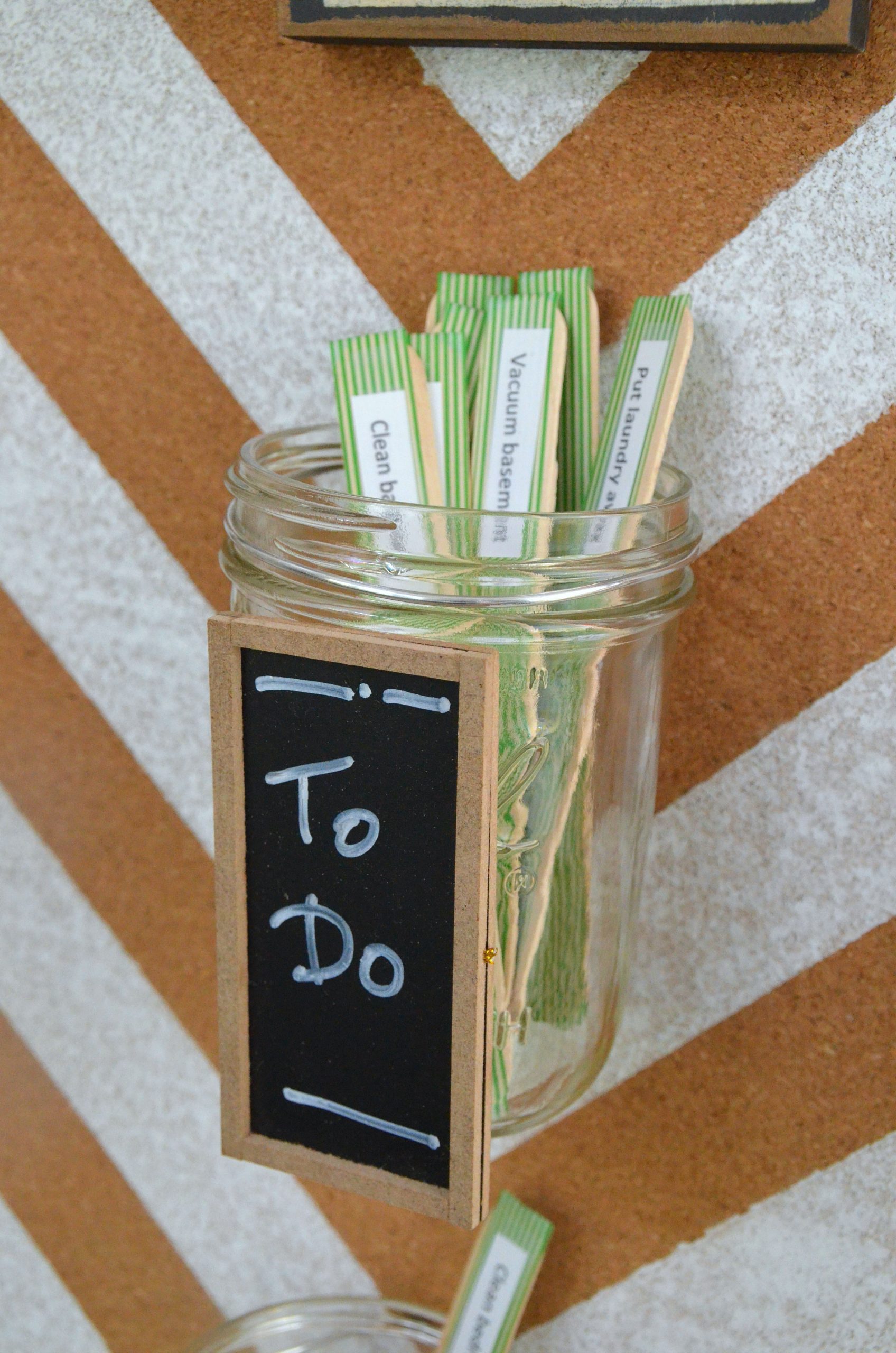 Get Organized in 2014: Make a Popsicle Stick & Mason Jar Chore Chart ...