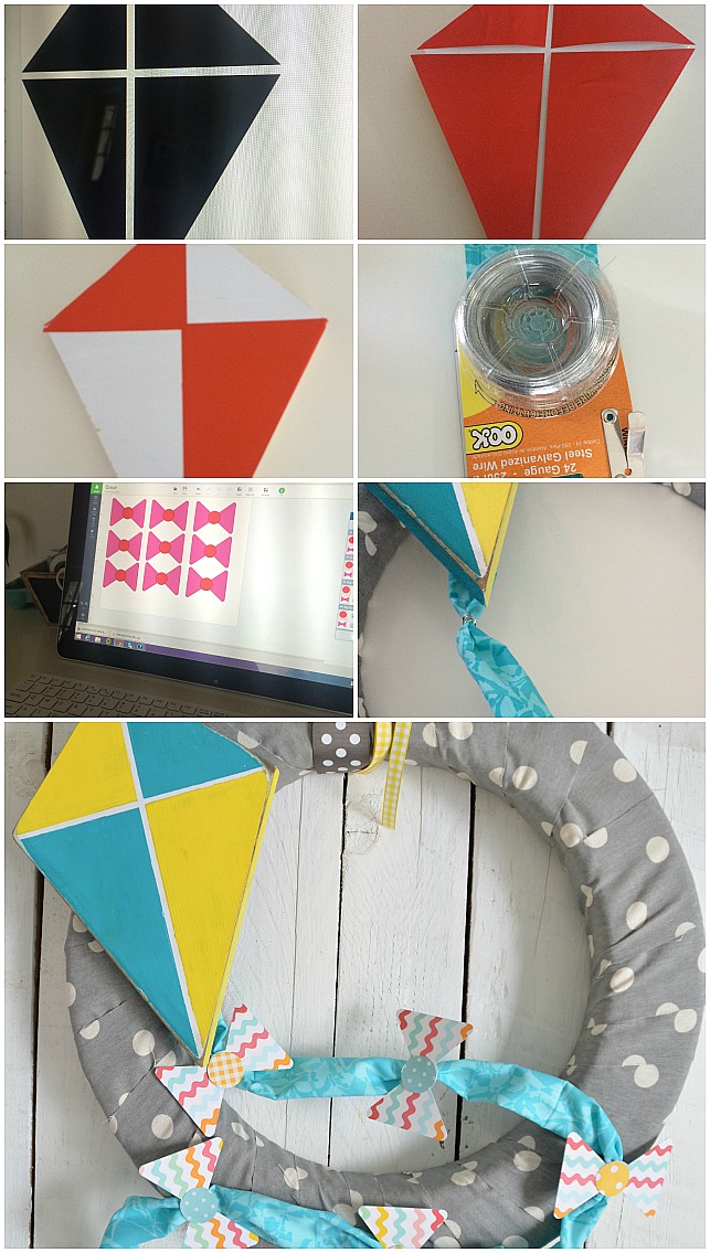 Let's Go Fly a Kite Spring Wreath