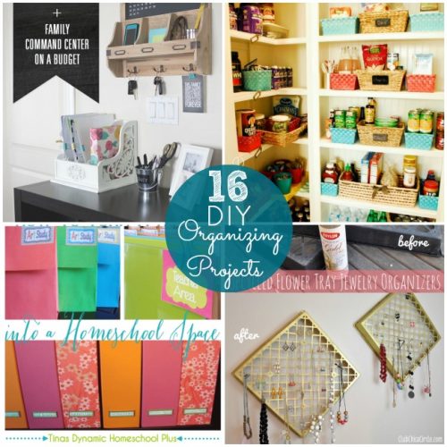 Great Ideas -- 16 DIY Organizing Projects!