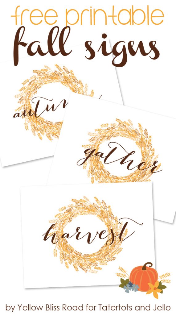 Make a Giant Typography Sign for Autumn! - Tatertots and Jello