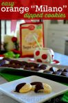 Easy Orange "Milano" Dipped Cookies! - Tatertots and Jello