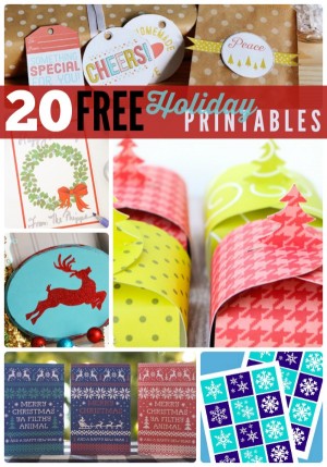 Great Ideas -- 20 Free Holiday Printables!
