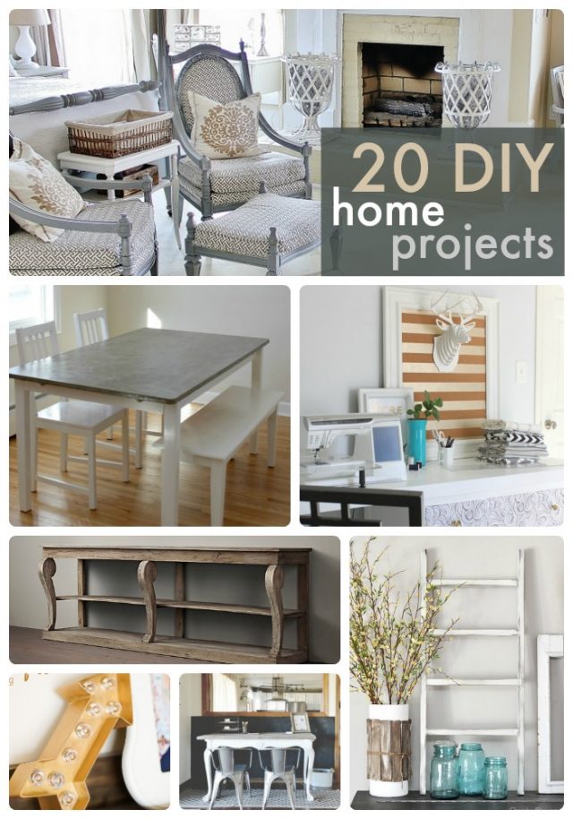 Great Ideas -- 20 Home DIY Projects!