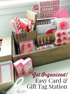 Get Organized: Easy Card & Gift Tag Station! - Tatertots and Jello