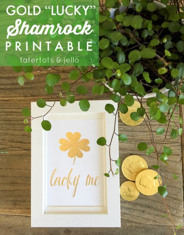 Gold Lucky St. Patrick's Day Printable