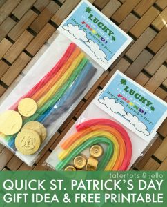 St. Patrick's Day LUCKY Rainbow Printable and Gift Idea! - Tatertots ...