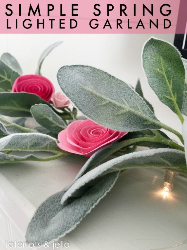 Easy Lighted Flower Garland Spring Summer