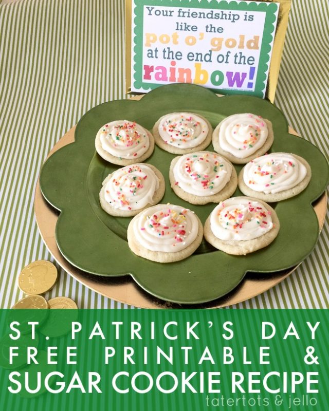 Free St. Patrick's Day Printable & Amazing Sugar Cookie Recipe ...