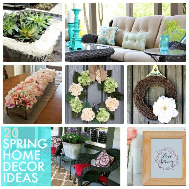 Great Ideas -- 20 Spring Home Decor Ideas!