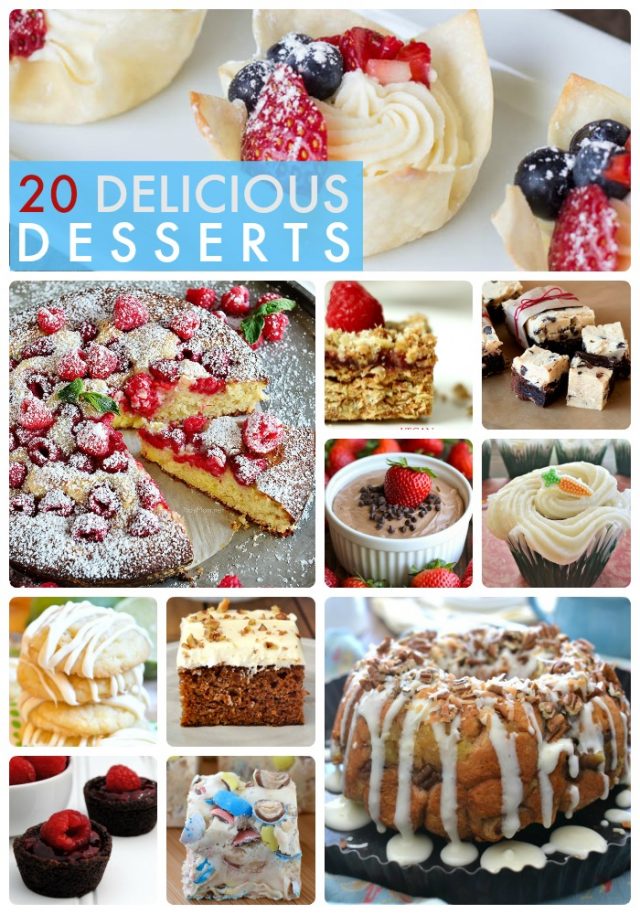 Great Ideas -- 20 Delicious Desserts!