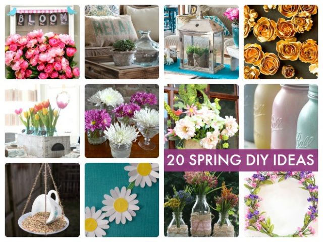 Great Ideas -- 20 Spring DIY Ideas!