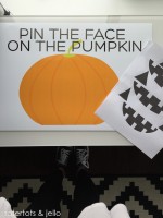 "Pin The Face on the Pumpkin" Game and Free Printable! - Tatertots and ...