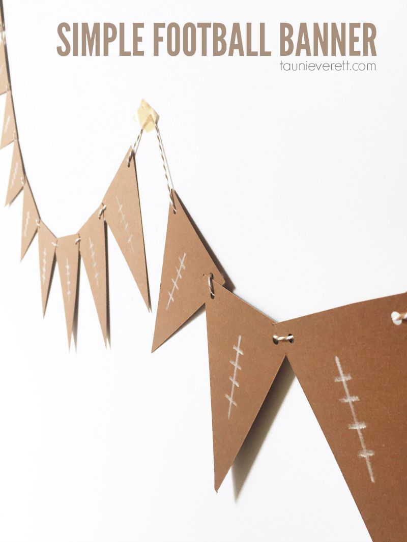 "Touchdown" Party Pennants & Toppers [Free Printables]! - Tatertots and ...