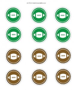 "Touchdown" Party Pennants & Toppers [Free Printables]! - Tatertots and ...