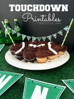 "Touchdown" Party Pennants & Toppers [Free Printables]! - Tatertots and ...