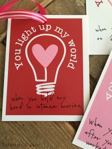 Valentine "You Light Up My World" Printables! - Tatertots and Jello