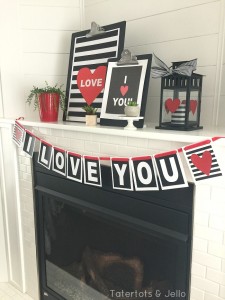 I Love You Valentine's Banner Printable! - Tatertots and Jello