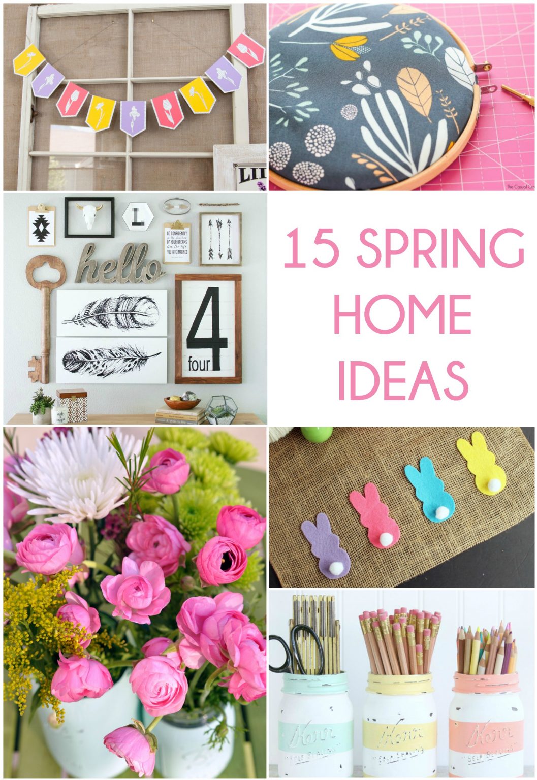 17 Bright and Colorful Spring DIYs - bring color into your home!