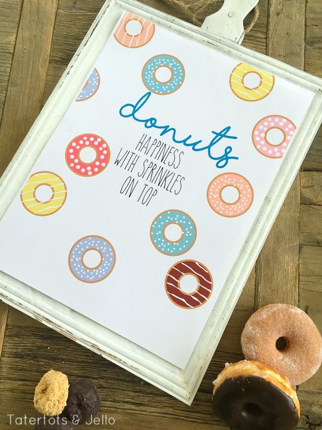 Donuts with Sprinkles printables