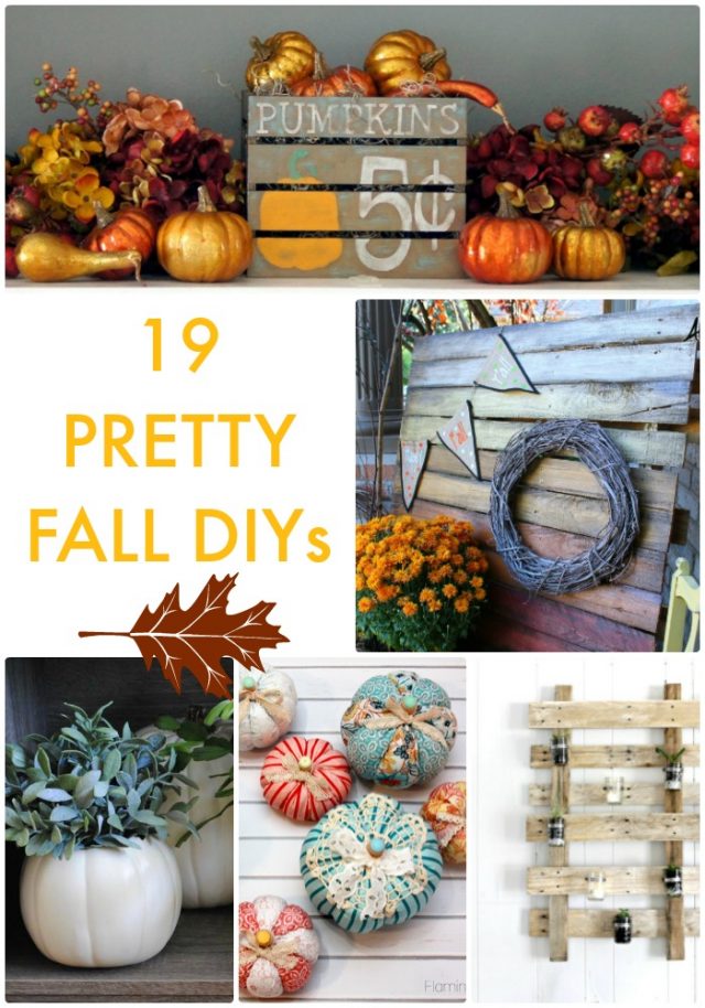 Great Ideas -- 19 Pretty Fall DIYs!