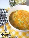 Instant Pot Crustless Veggie Quiche Pressure Cooker Recipe