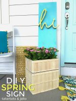 How to Make a GIANT Wood Sign - it's easy, inexpensive and fast!