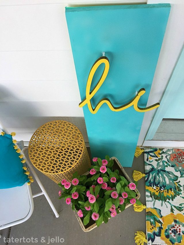 DIY 3-Dimensional Spring Sign