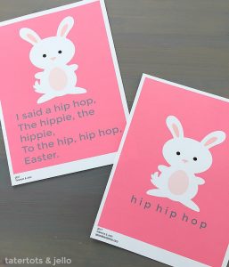 Easter Bunny Spring Printable Tags Signs
