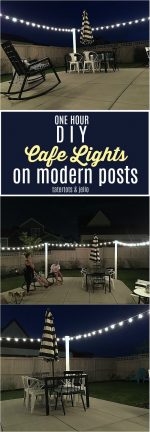 One Hour Modern Cafe Light Patio Project