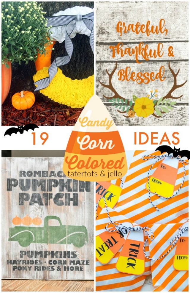 Great Ideas -- 19 Candy Corn Colored Ideas!!