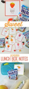 SWEET Printable Fruit Snack Lunch Box Notes Print Them Off for Lunches