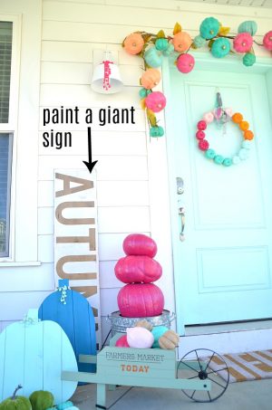 How to Make a GIANT Wood Sign - it's easy, inexpensive and fast!