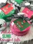 Slime Holiday Ornament Gift Idea for Kids and Tweens!