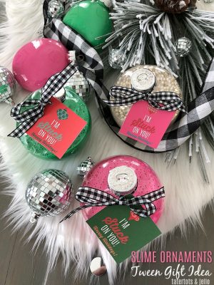 Slime Holiday Ornament Gift Idea for Kids and Tweens!
