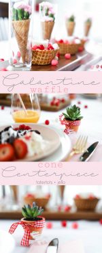 Spring Waffle Cone Centerpiece Galantines