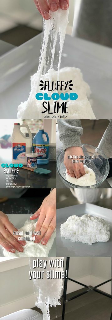 How to Make Fluffy Cloud Slime - a softer, fluffier slime it's So fun ...