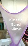 Kinetic Sand Slime - stretchy slime with a smooth sandy texture!