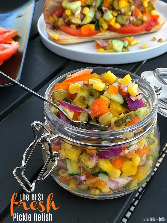 The BEST Fresh Pickle Veggie Relish - Perfect for Summer BBQs!